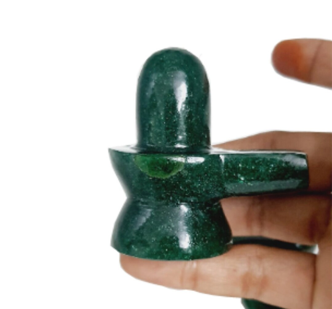 Green Jade Shivling Jade Aventurine Stone Shiva-lingam for - Etsy