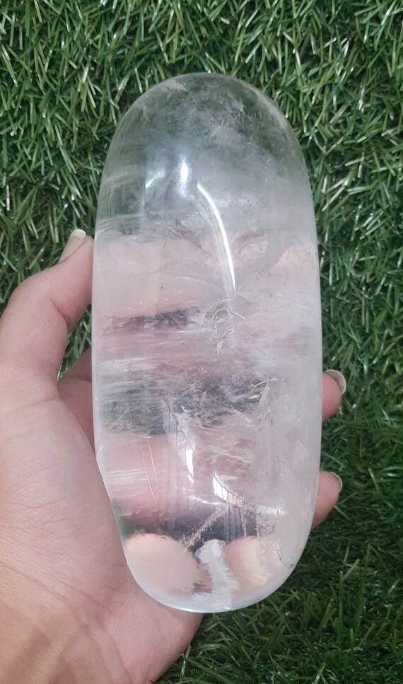 Worship Sphatik Shiv-ling /Natural Rock Crystal Sphatik Shivling ...