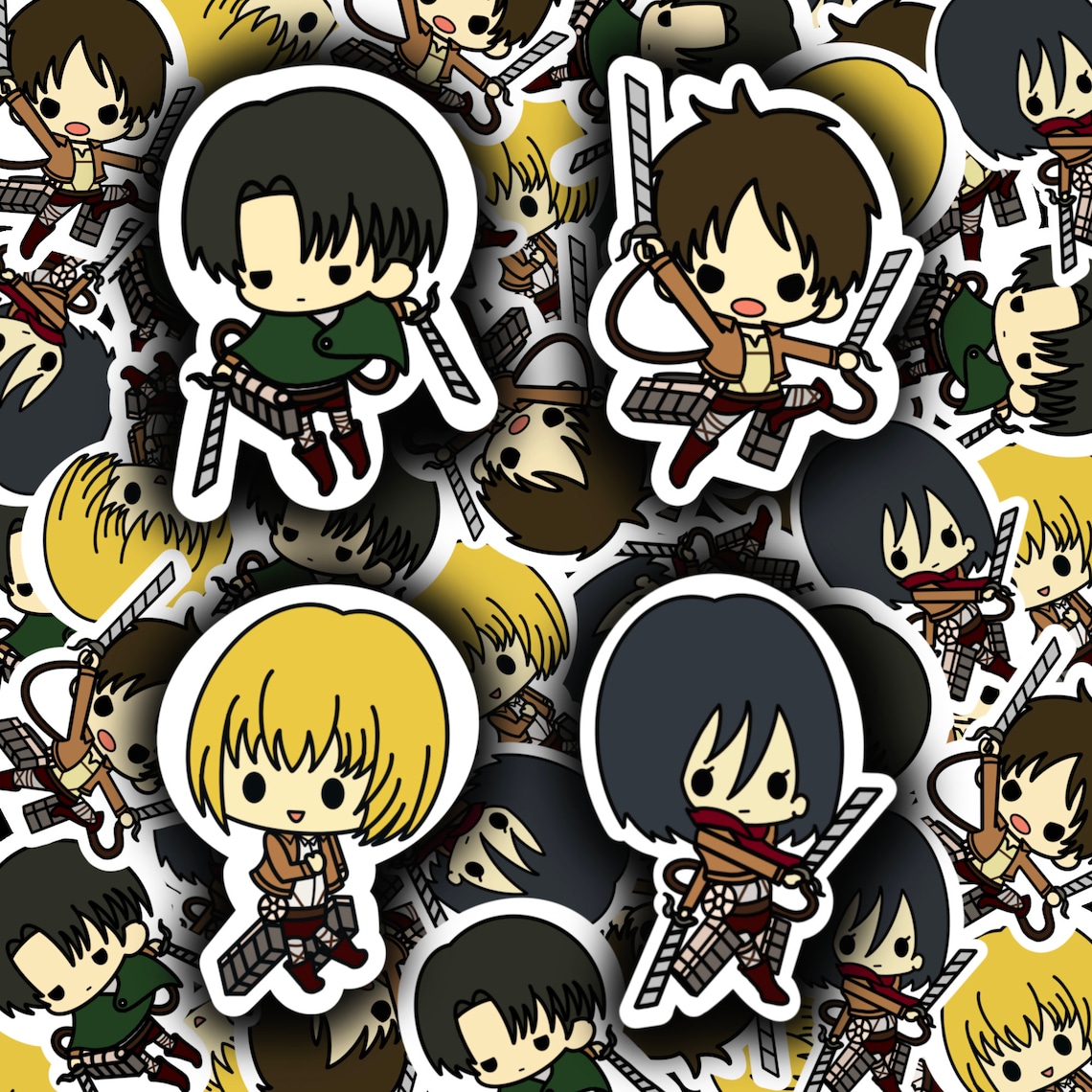 Attack on Titan Stickers | Etsy