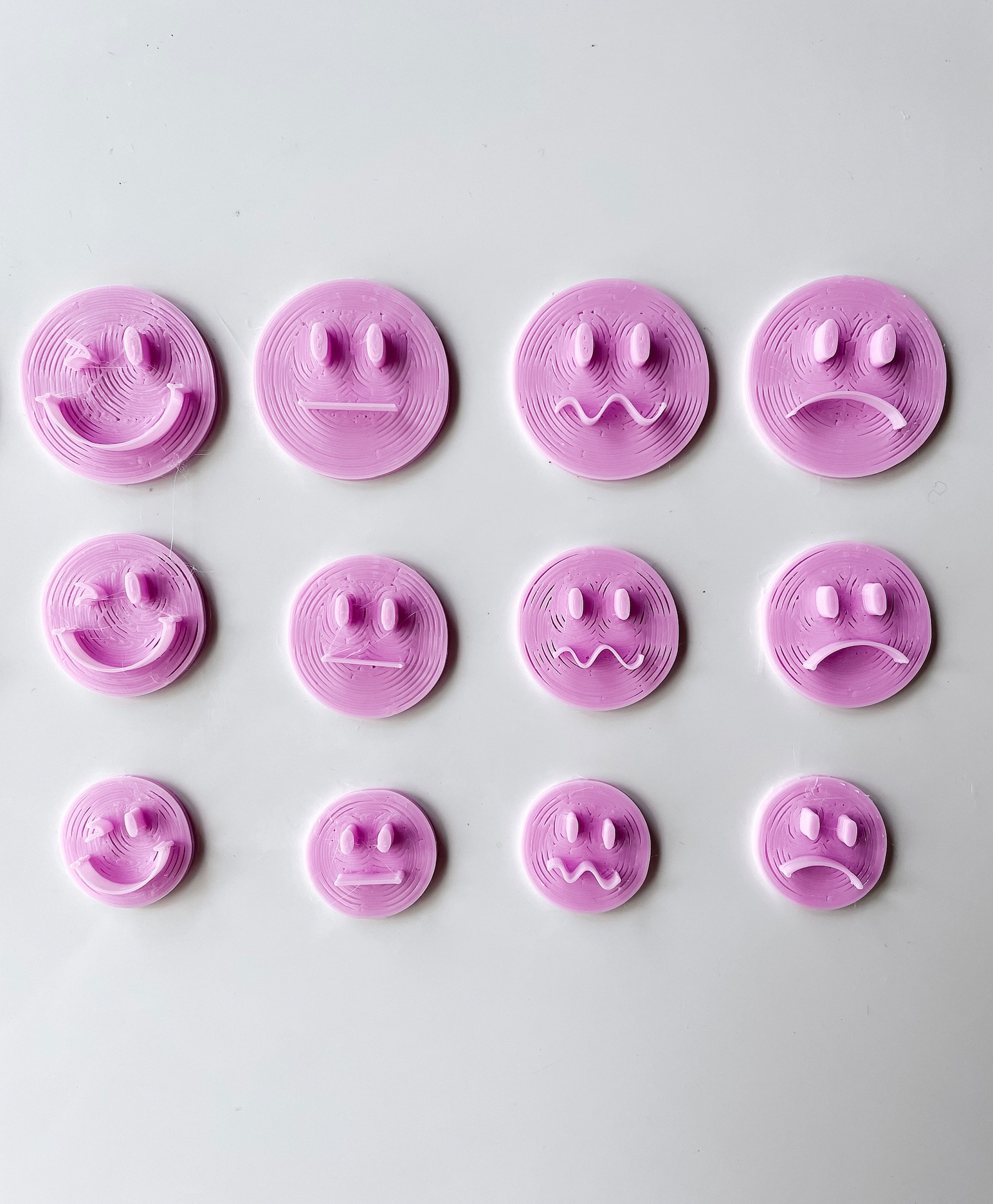 Smiley Face Clay Cutter Polymer Clay Cutter Smiley Face Embossed Clay ...