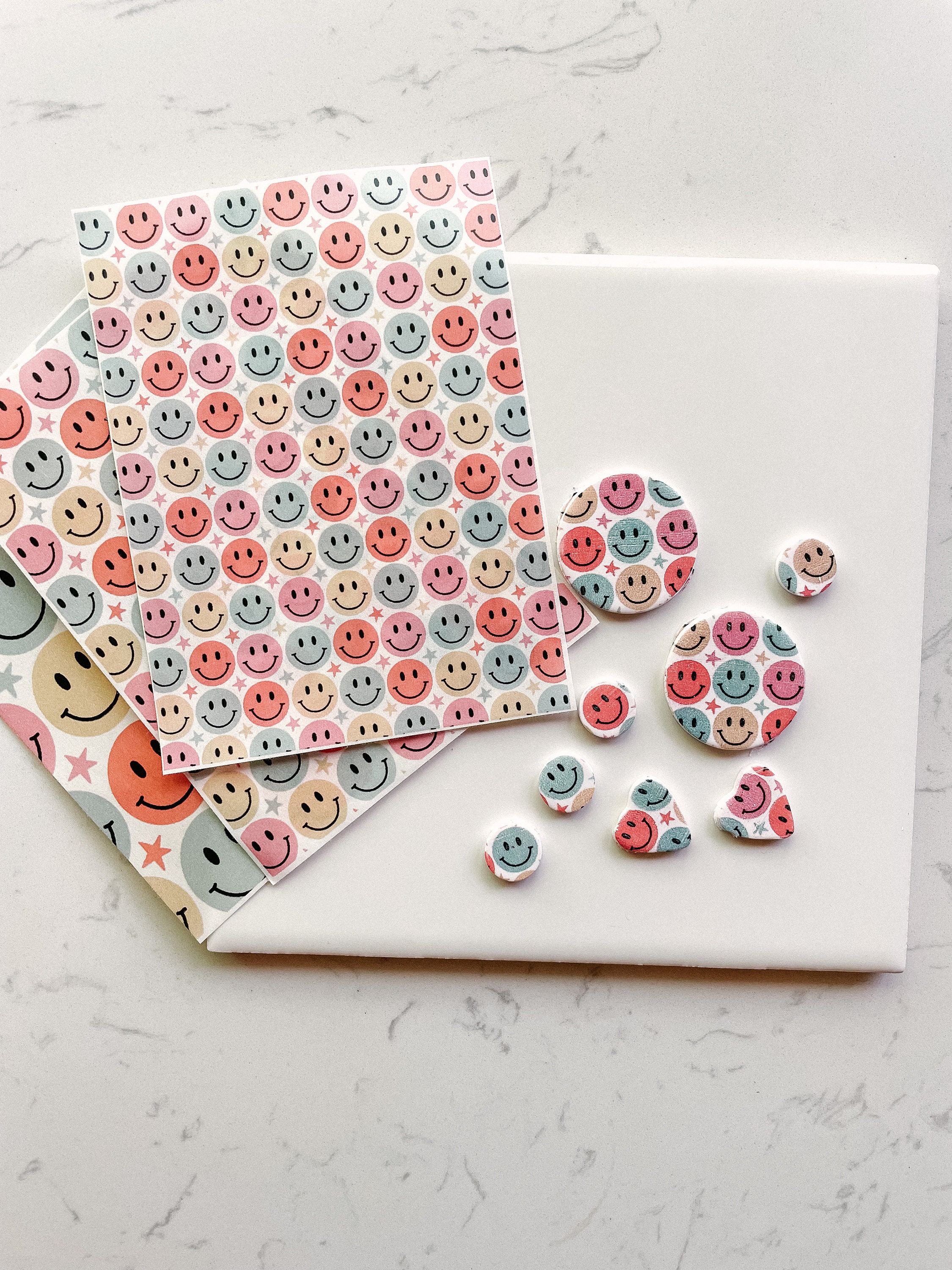 Smiley Clay Image Transfers Polymer Clay Image Transfer Smiley Face ...