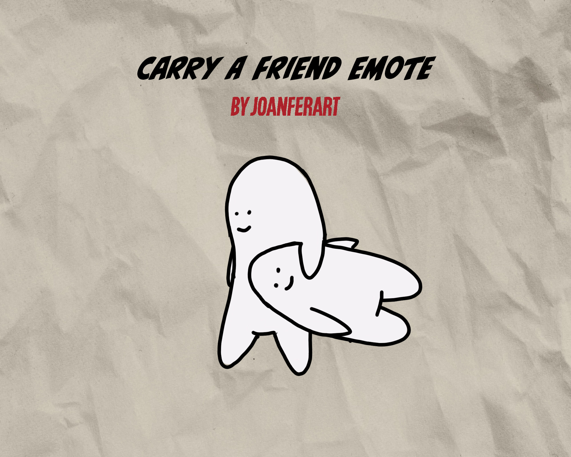 Twitch ANIMATED Emote, Carry a Friend Emote, Cute and Funny Emote ...