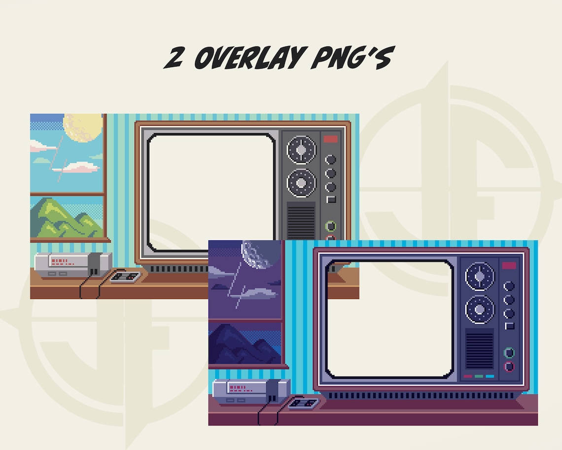 Twitch Animated Pixel Tv Screen Pack - Etsy