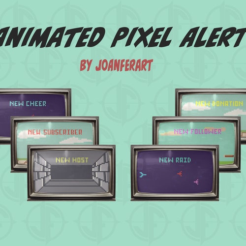 Retro Pixel 8-bit Stream Screens for Twitch animated - Etsy