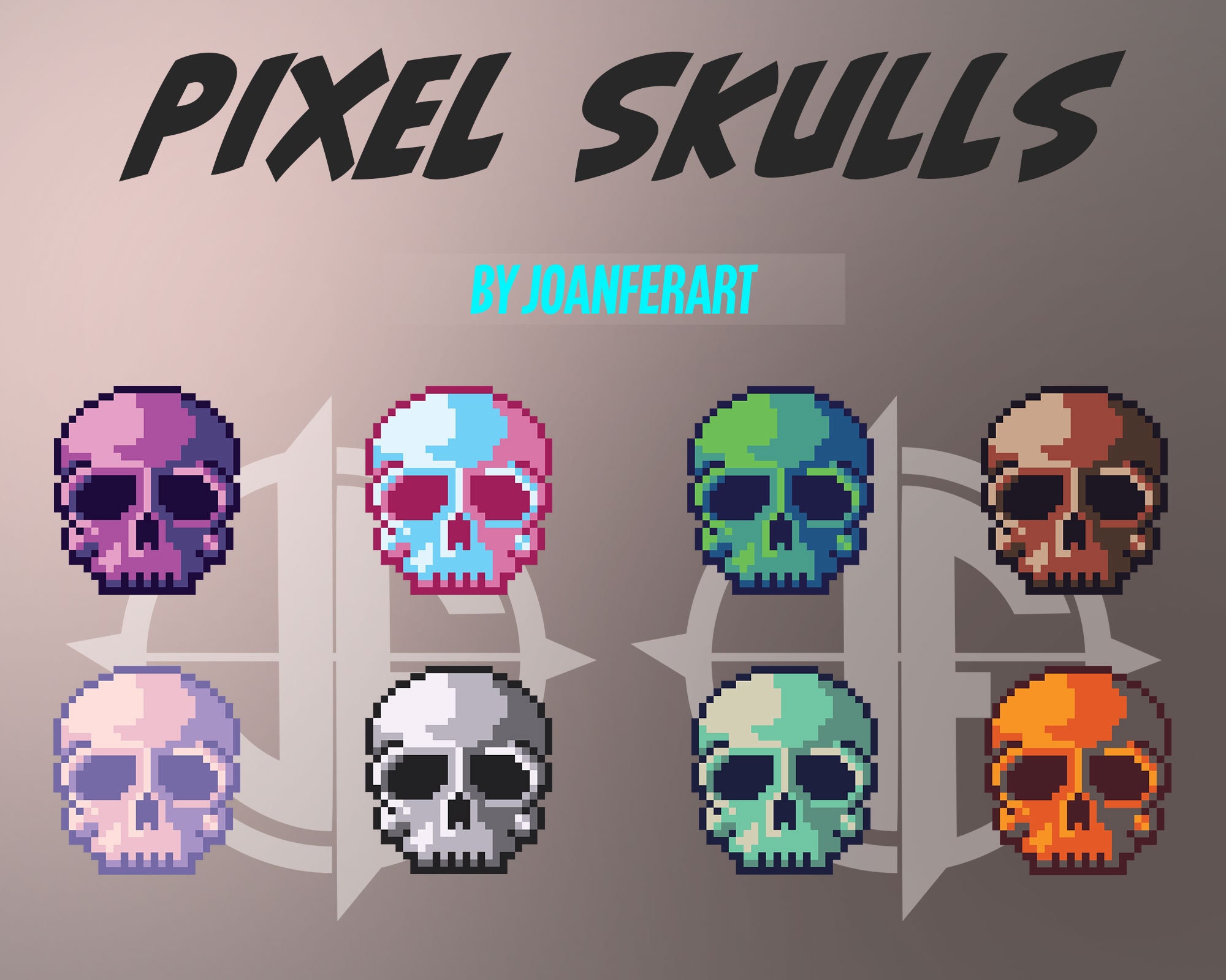 Pixel Skull Twitch Badges | Etsy