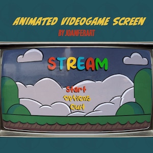 Twitch Animated Videogame Stream Sceen - Etsy