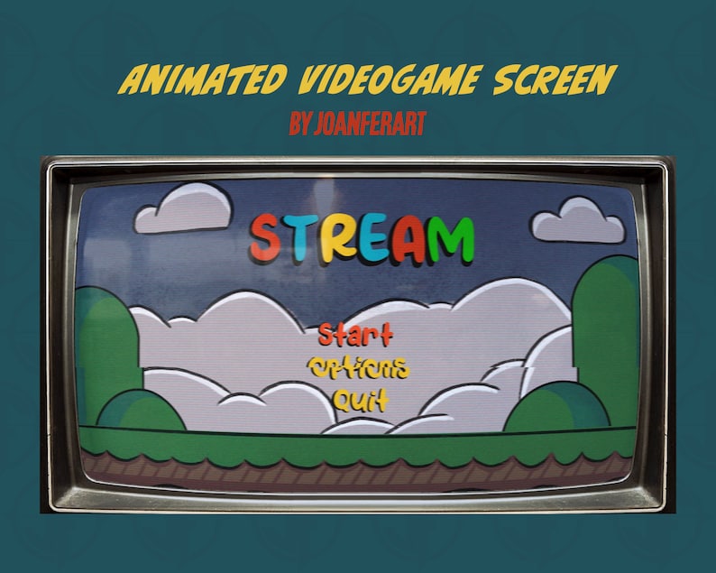 Twitch Animated Videogame Stream Sceen - Etsy