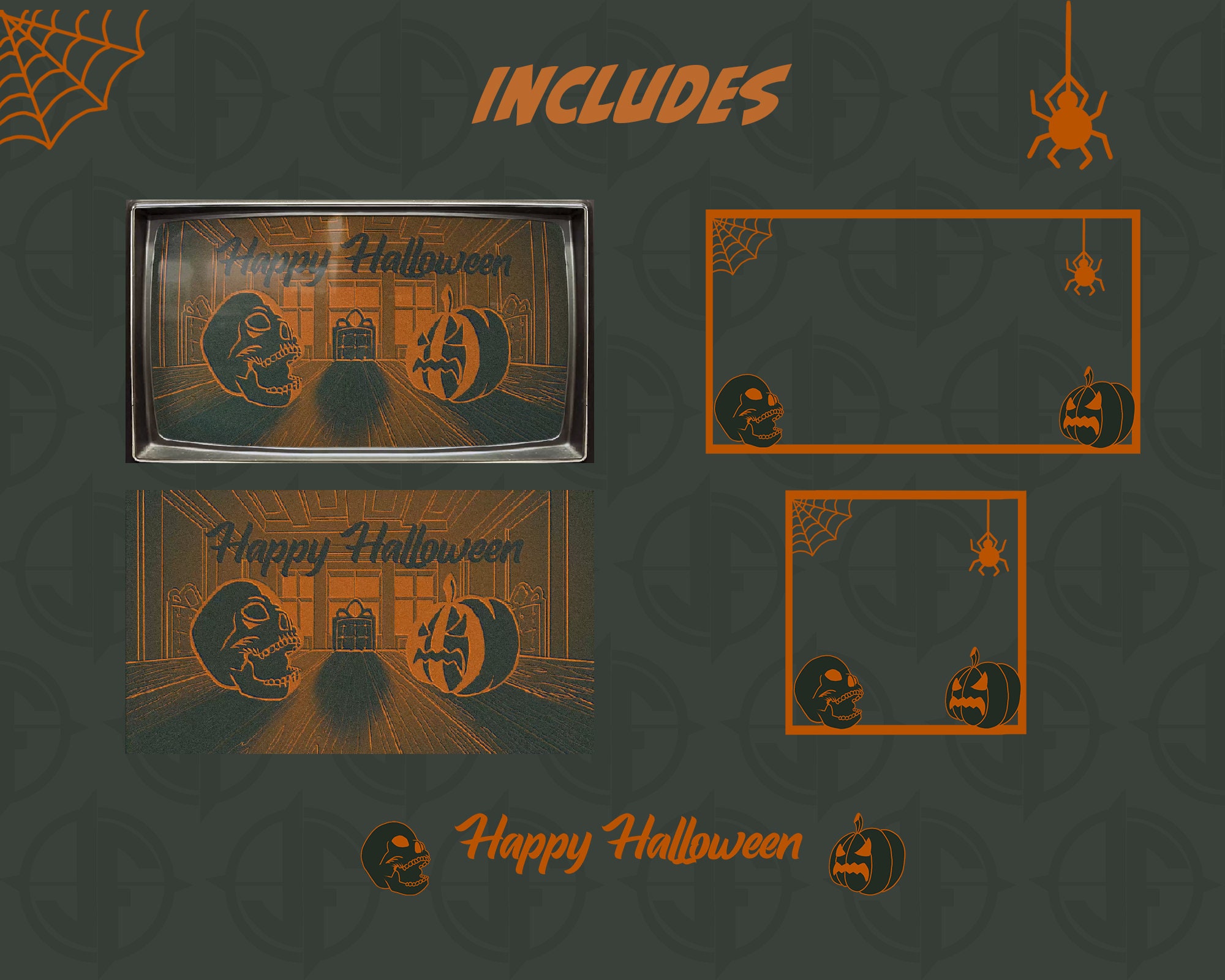 Twitch Halloween Overlay Pack, Cam Overlay, Animated Screens - Etsy