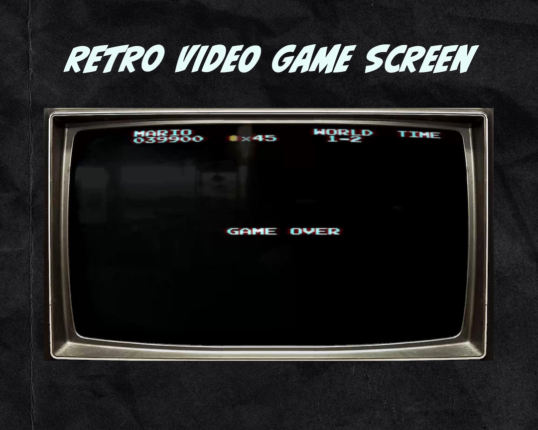 Twitch Retro Game Over Screen, Stream Overlay, Waiting Screen, Loop ...