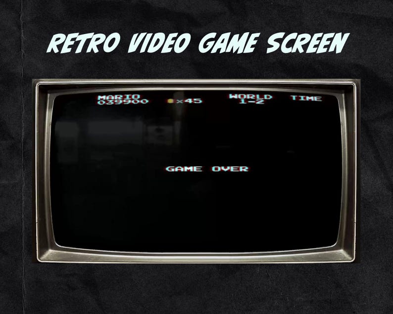 Twitch Retro Game Over Screen, Stream Overlay, Waiting Screen, Loop ...