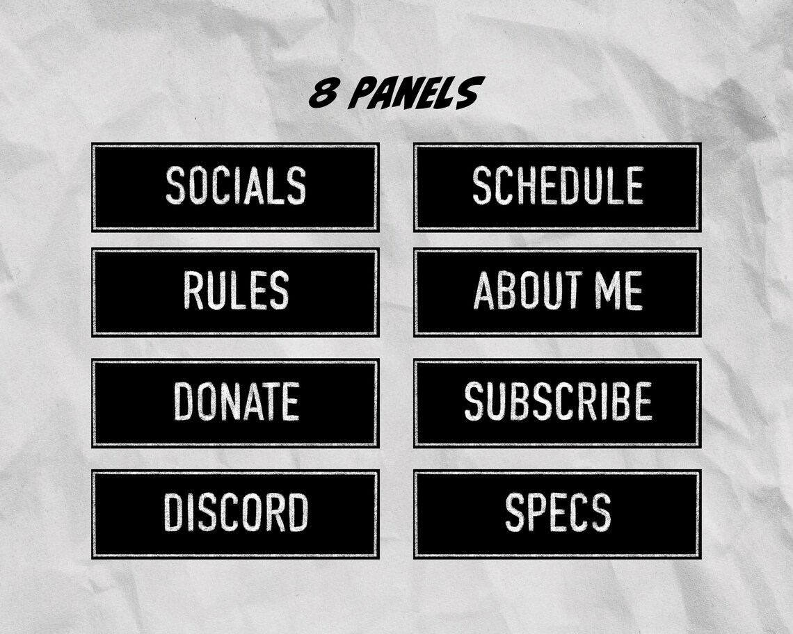 Space Television Animated Twitch Overlay Pack, Black and White, Loop ...