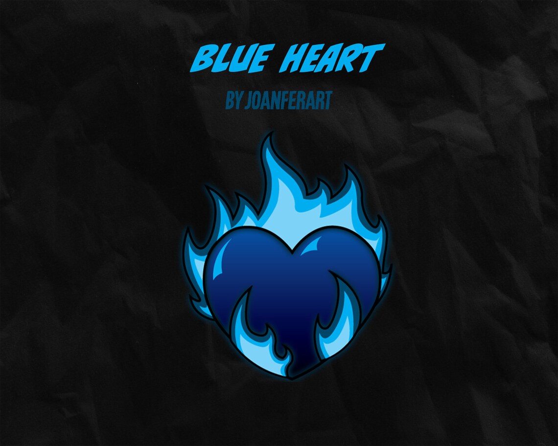 Twitch Heart Blue Emote - Etsy