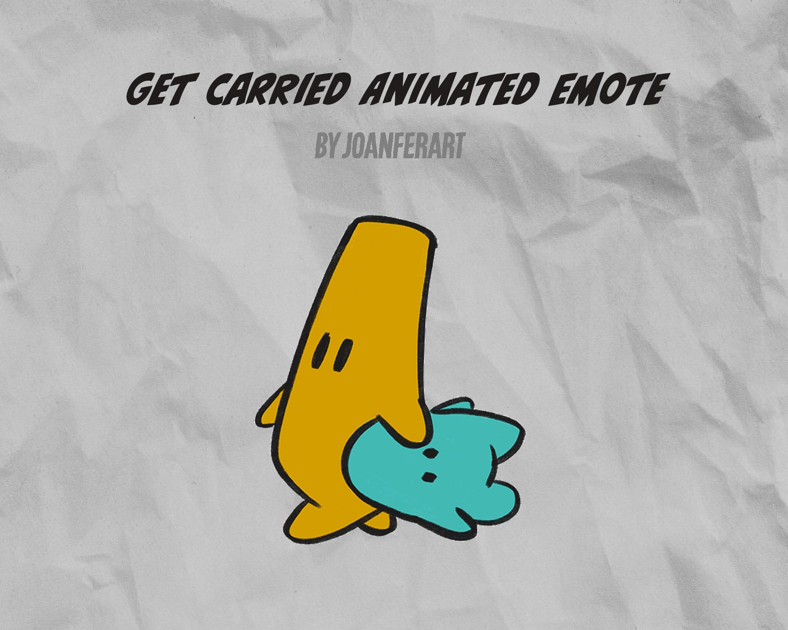 Get Carried Twitch ANIMATED Emote, Funny and Cute Emote, Stream Emote ...