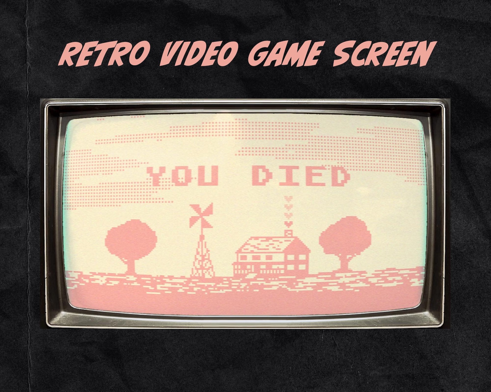 Twitch Retro You Died Screen, Stream Overlay, Waiting Screen, Loop ...