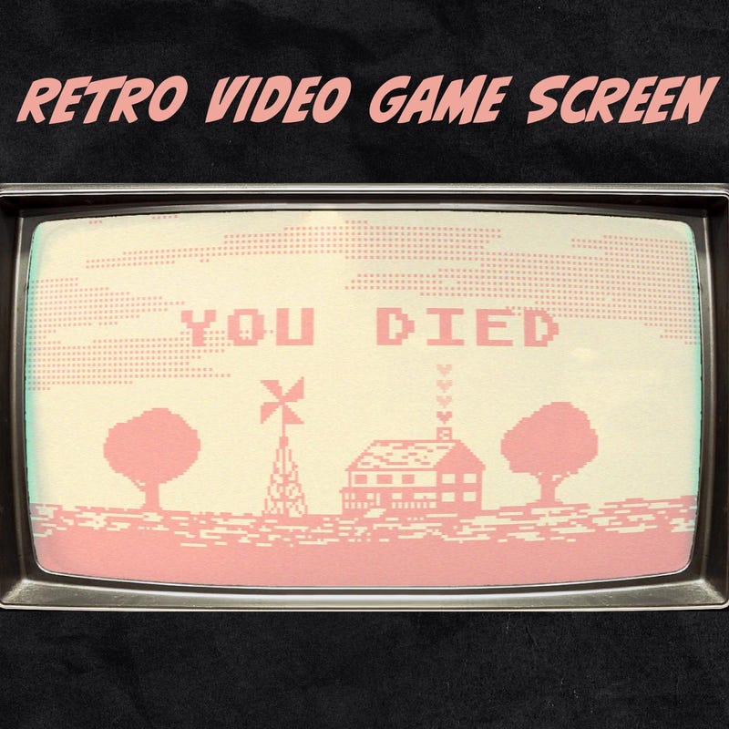You Died Screen - Etsy
