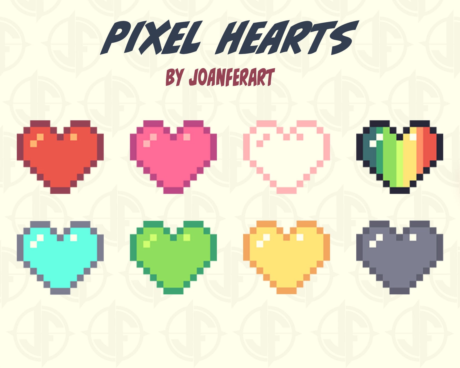 Twitch Pixel Heart Badges - Etsy