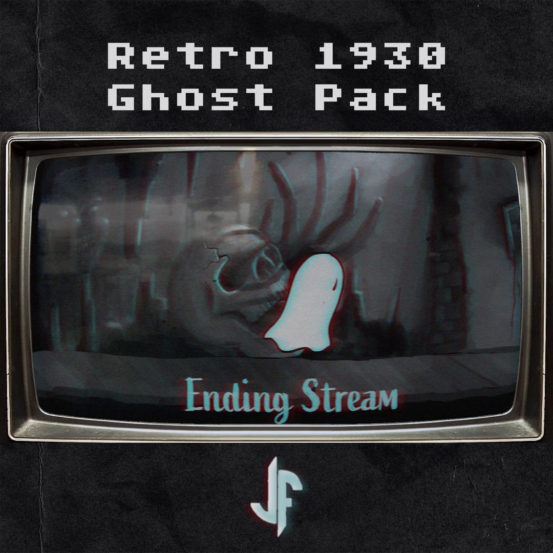 Twitch Overlay Ghost Animation, 1930's Retro Inspired Streaming Screens ...