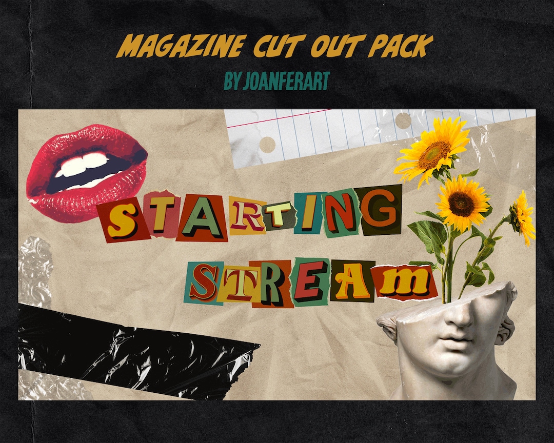 Twitch Overlay Pack - Animated Magazine Cut Out Screens & Panels ...