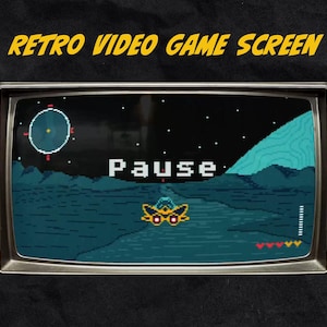 Twitch Retro Pause Screen, Stream Overlay, Waiting Screen, Loop ...