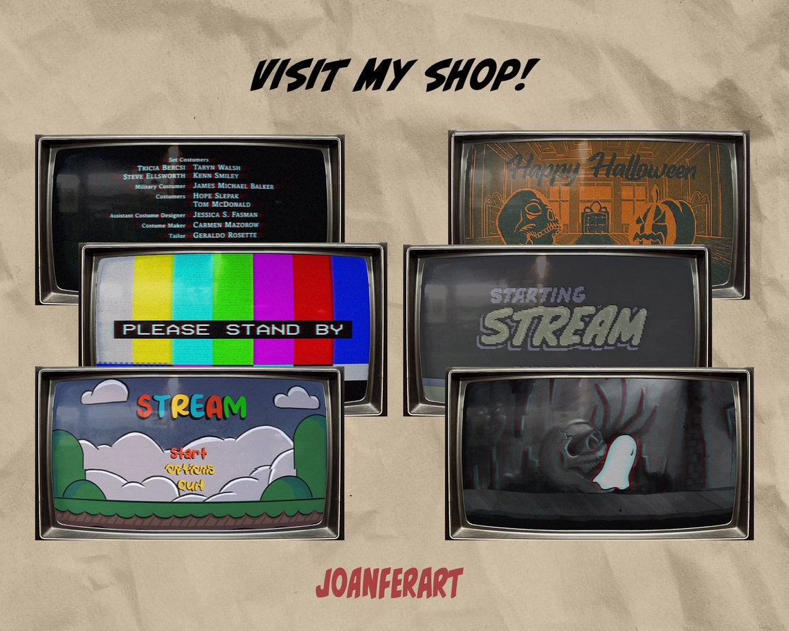 Twitch Animated Vintage Ending Stream / Retro Rolling Credits Screen - Etsy