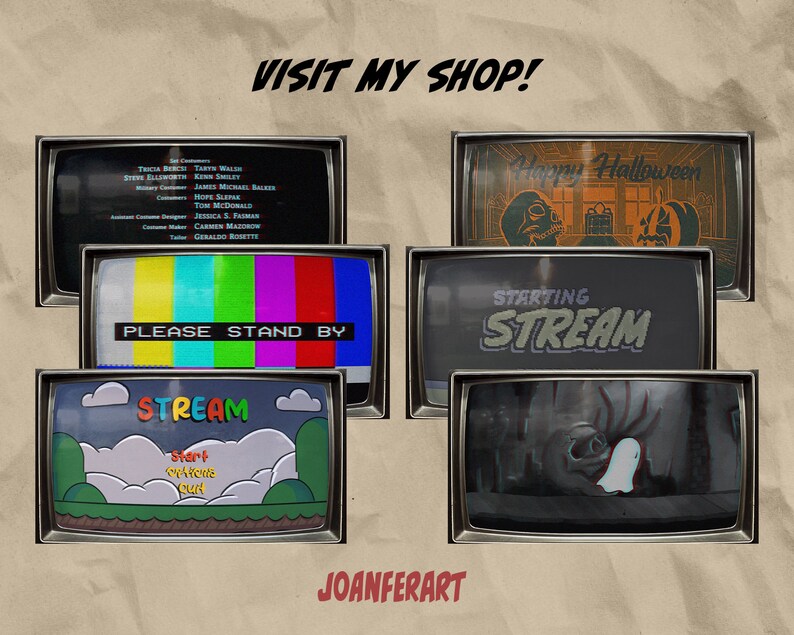 Twitch Animated Vintage Ending Stream / Retro Rolling Credits Screen ...