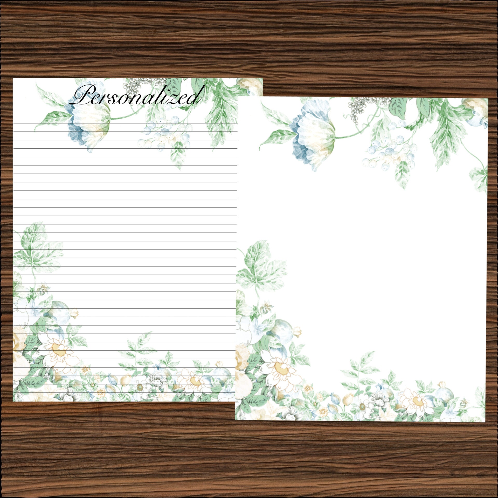 Letter Writing Stationery Paper Personalized 8 1/2 X 11 25 or - Etsy