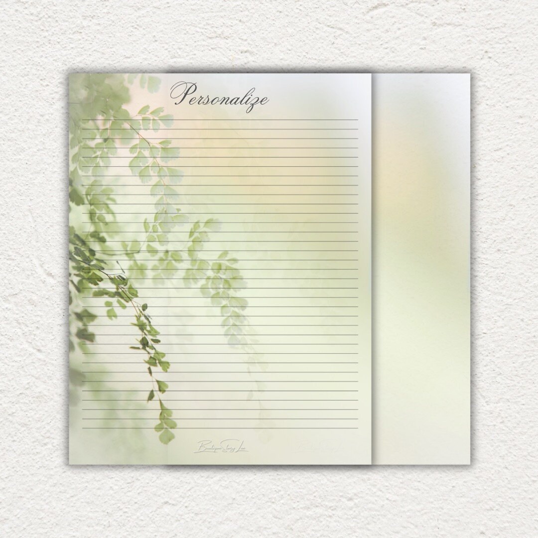 Personalized Stationery Writing Paper 8 1/2 X 11 25 Sheets Journaling ...