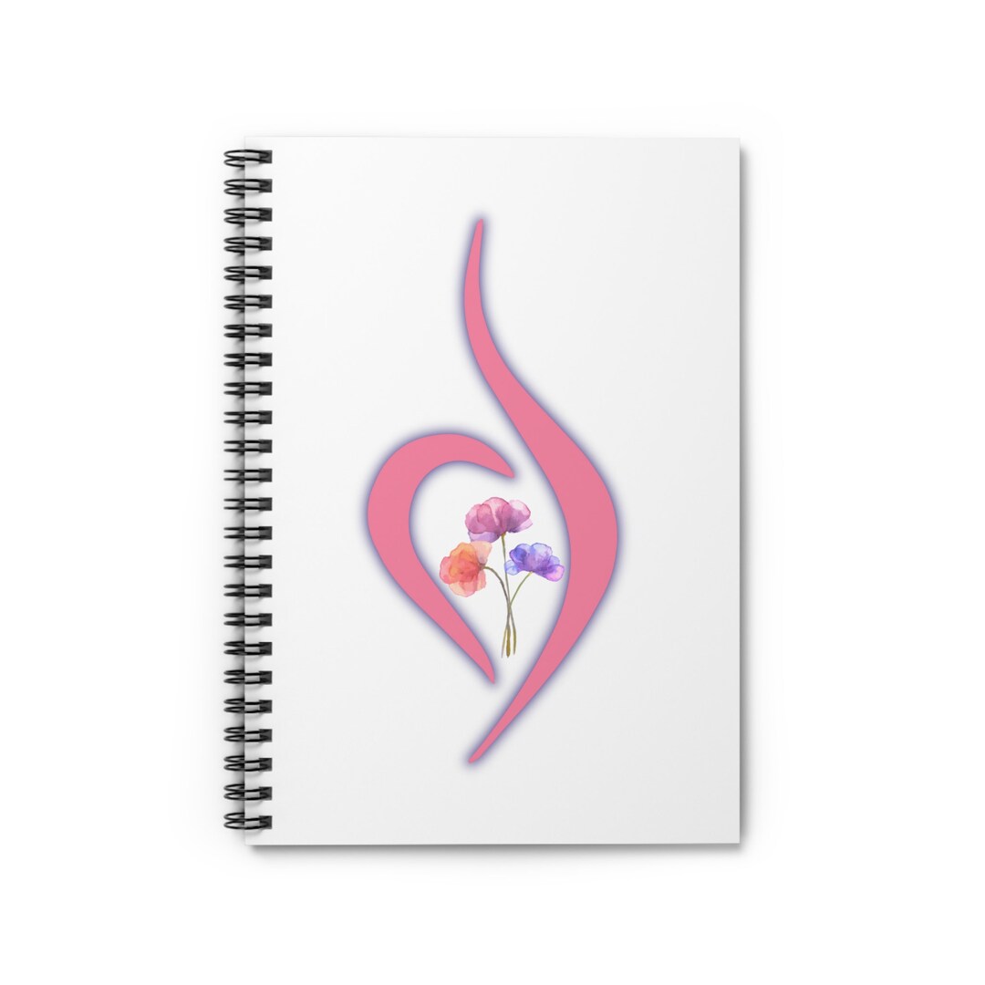 Spiral Bound Notebook Eating Disorder Symbol Front Cover Print - Etsy