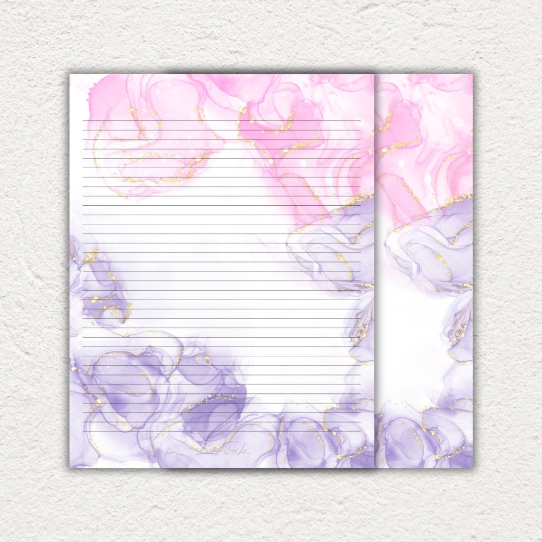 Letter Writing Stationery Paper Personalized 8 1/2 X 11 25 Sheets ...