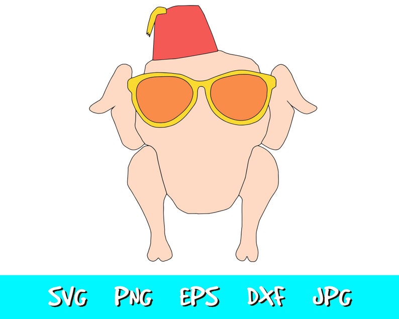 Friends TV Show Turkey Eps SVG File Chicken Friends TV Show | Etsy