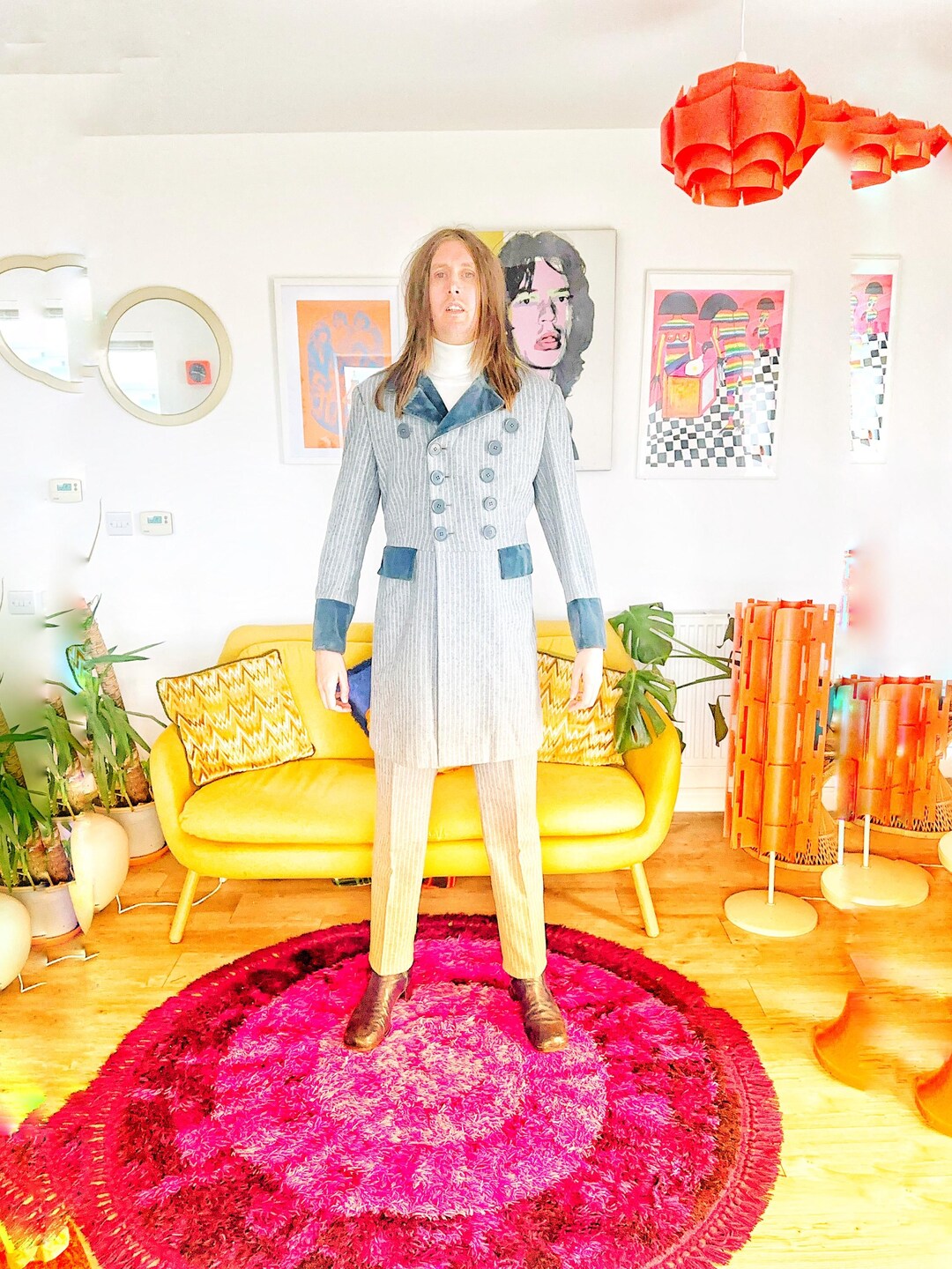 60s Orbachs I Was Lord Kitcheners Valet Wool Double Breasted Drape Suit ...