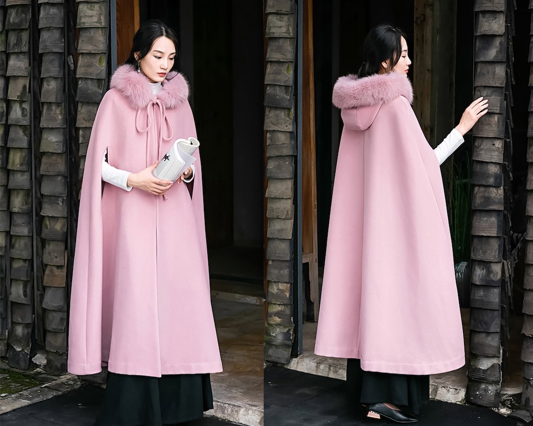 Wool Cape Coat, Cape Coat, Long Cape, Womens Cape, Poncho Cape, Winter Cape, Winter Outerwear ...