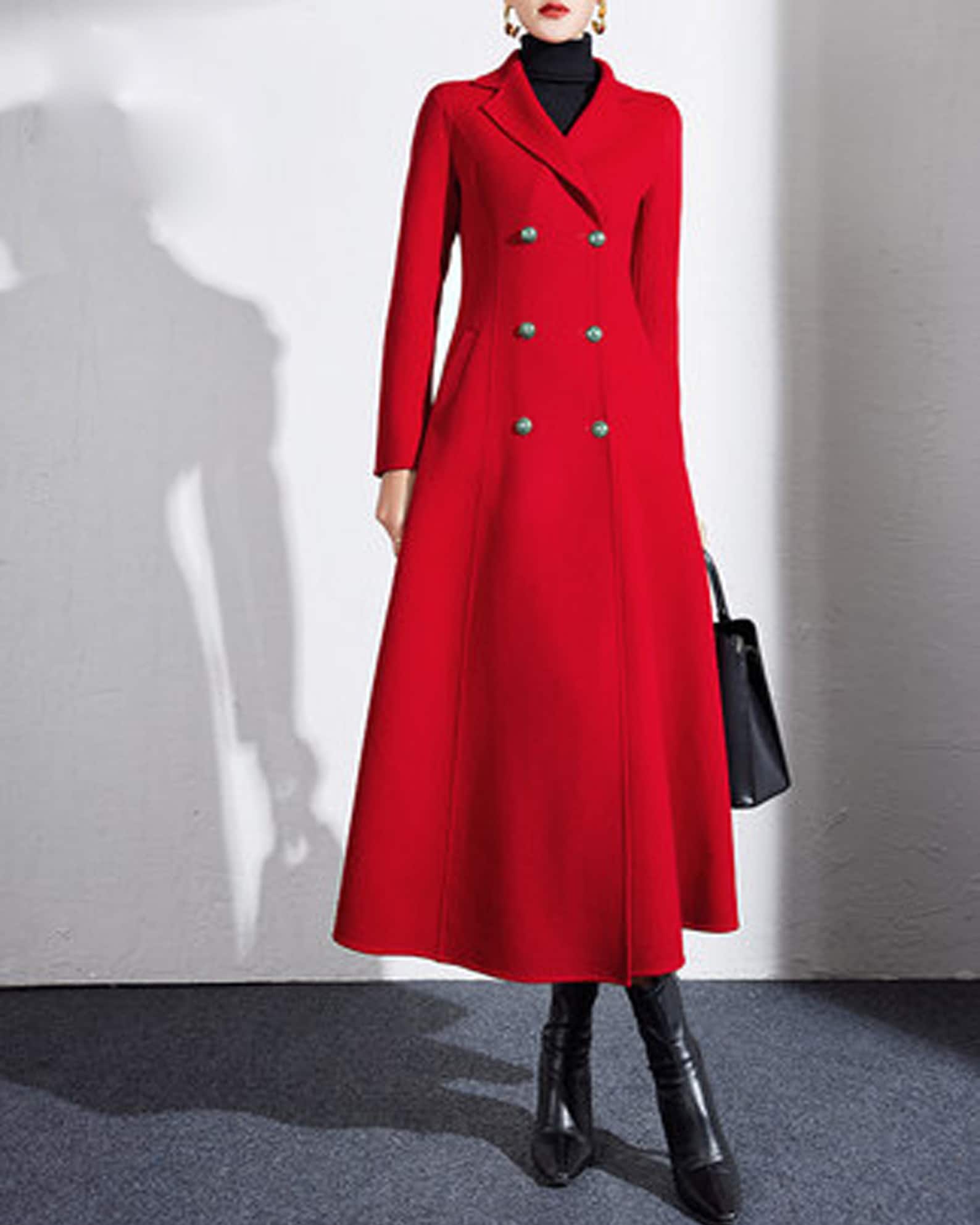 Long Coat Wool Coat Women Winter Coat Long Jacket Double - Etsy