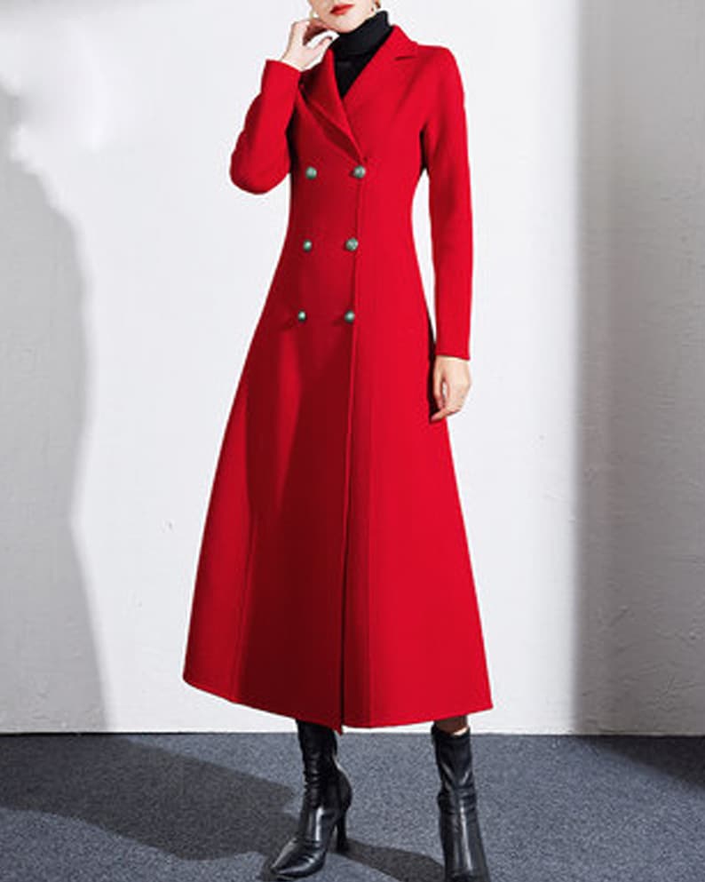 Long Coat Wool Coat Women Winter Coat Long Jacket Double - Etsy