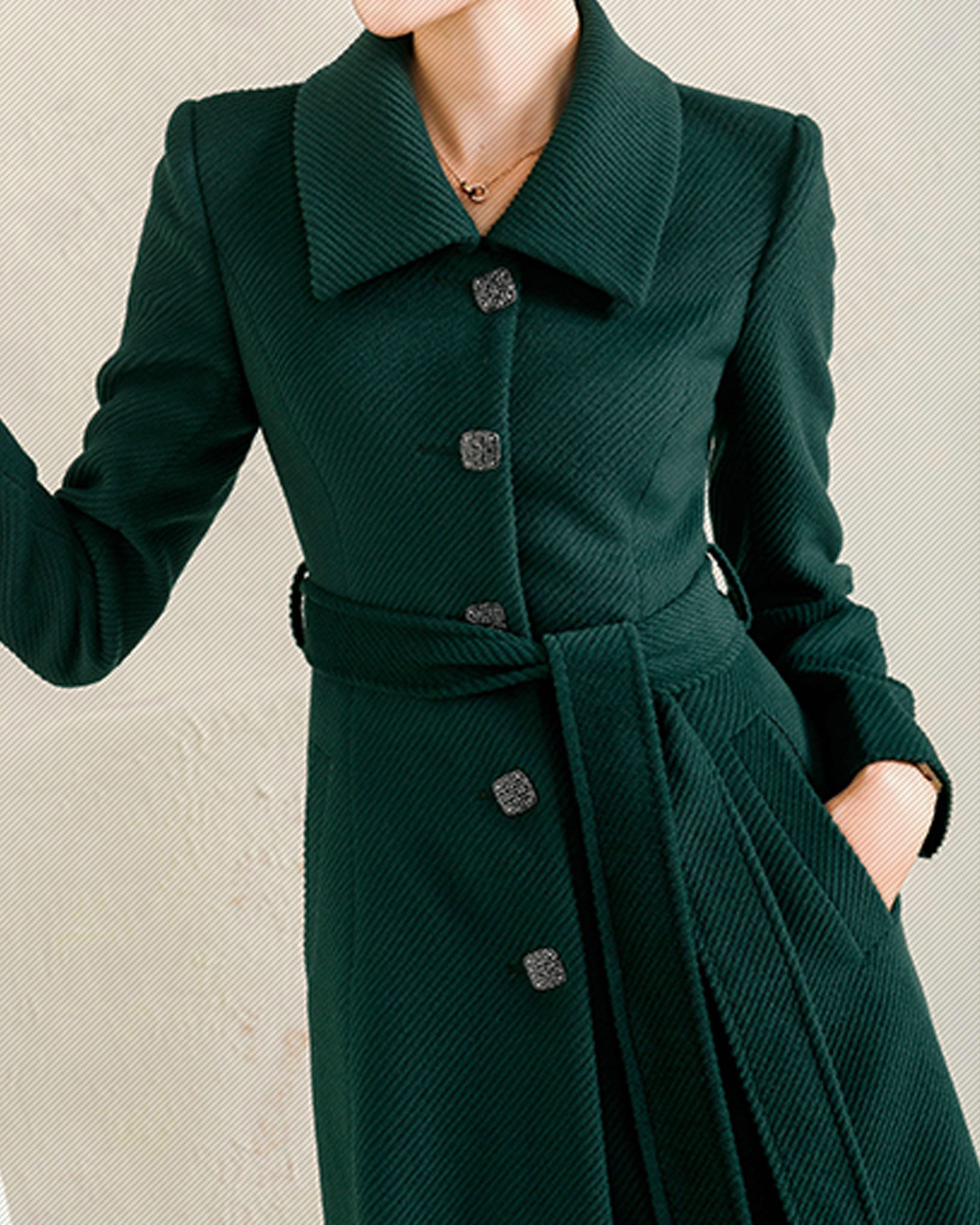 Wool Coat Women, Winter Coat, Long Jacket, High Collar Coat Wool Coat Women, Winter Coat, Long Jacket, High Collar Coat