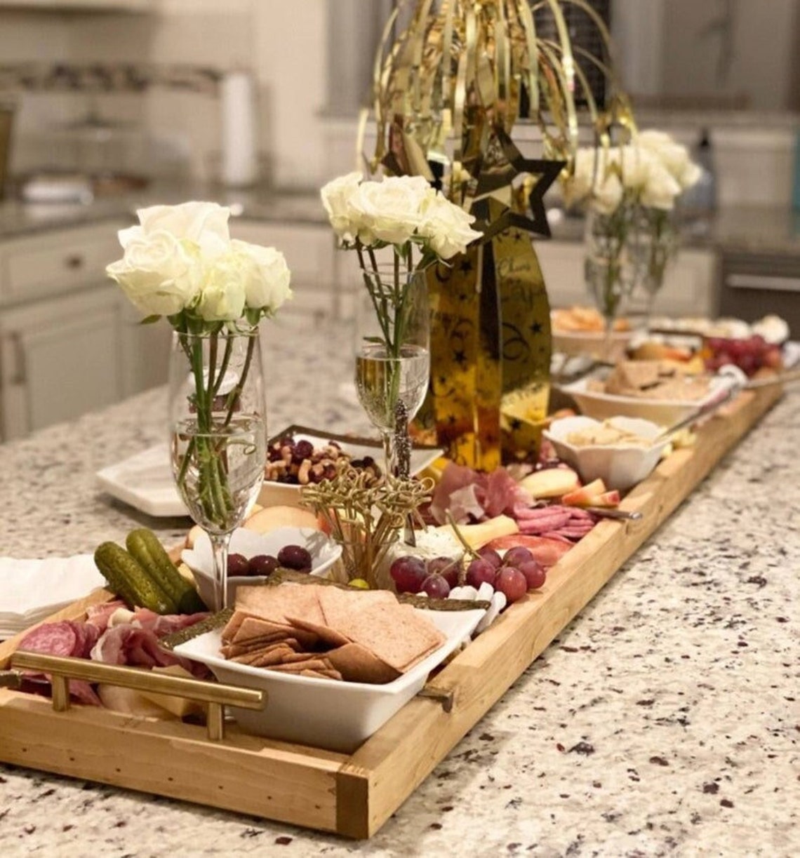 Large Charcuterie Board With Handle 2-foot Charcuterie Board - Etsy