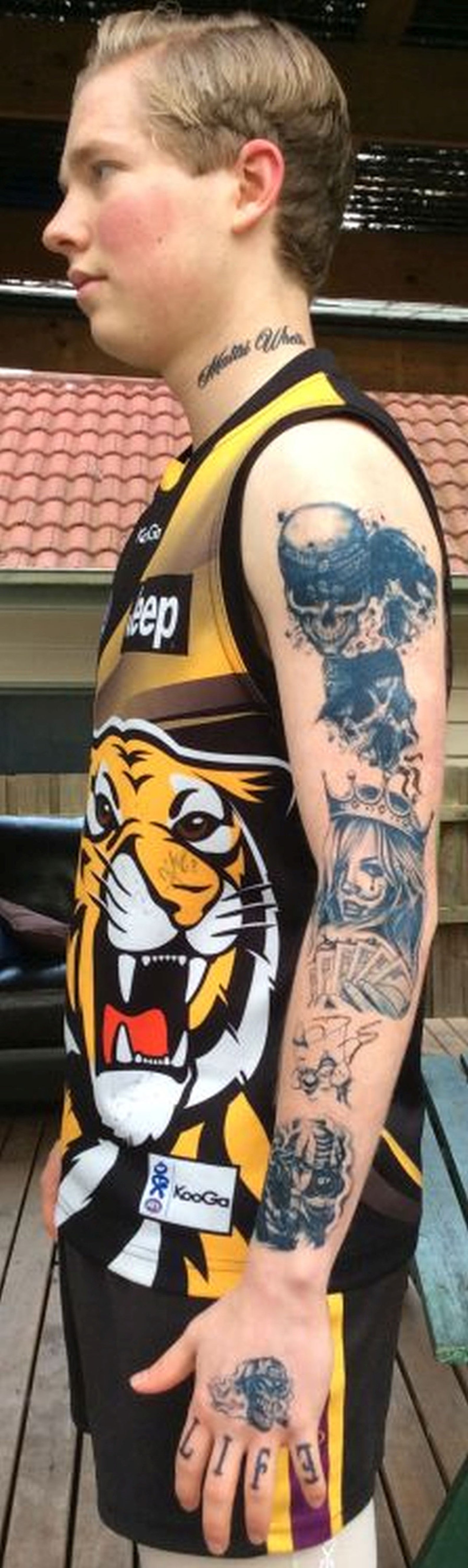 Dustin Martin Temporary Tattoo Gangster Temp Tattoos Dusty - Etsy Australia