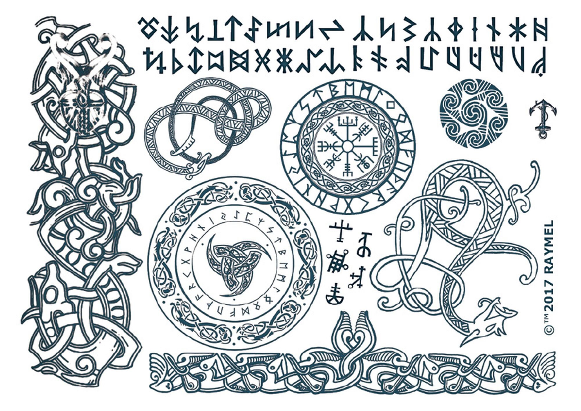 Viking Set 3 and Set 4 Temporary Tattoos Post Malone Temp - Etsy Australia