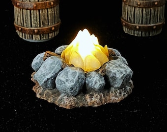 Column With Torch, LED Fantasy Miniatures, Light Effect, Dnd, TTRPG ...