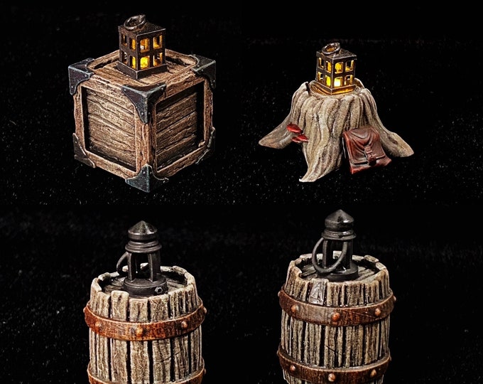 1:48 Scale Square Lantern Set of 2 Kit * Dollhouse Miniature * O Scale ...