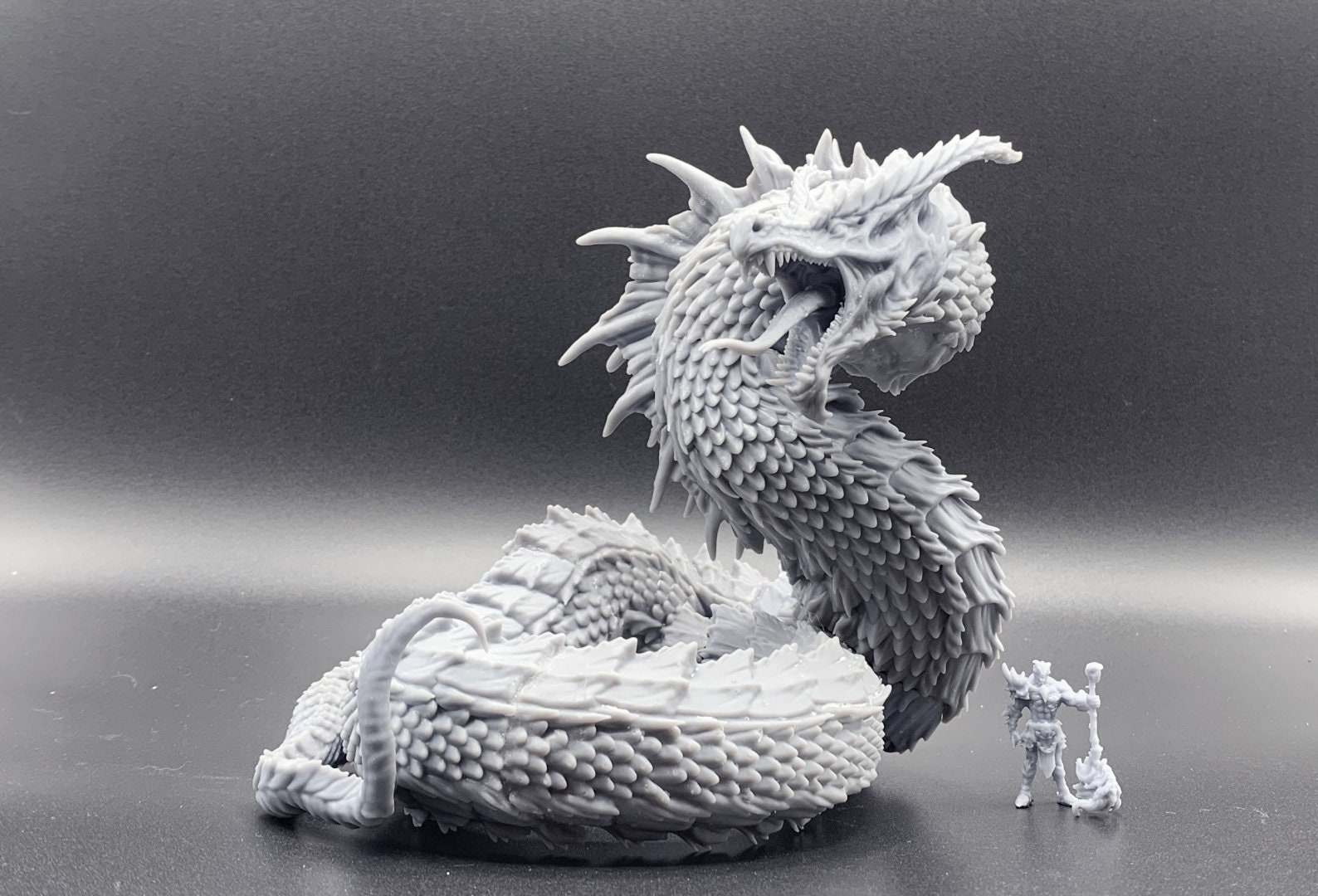 Wyrm Miniature Dragon Serpent Miniature Mini Monster Mayhem - Etsy