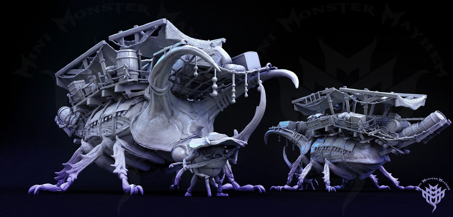 Giant Beatle and Optional Platform Mini Monster Mayhem | Etsy