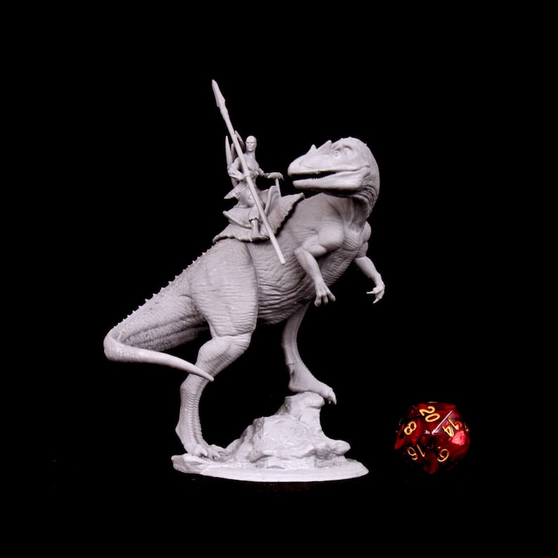 Allosaurus Optional Riders Jurassic Tribe Dinosaur Dnd - Etsy