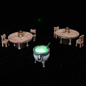 Column With Torch, LED Fantasy Miniatures, Light Effect, Dnd, TTRPG ...