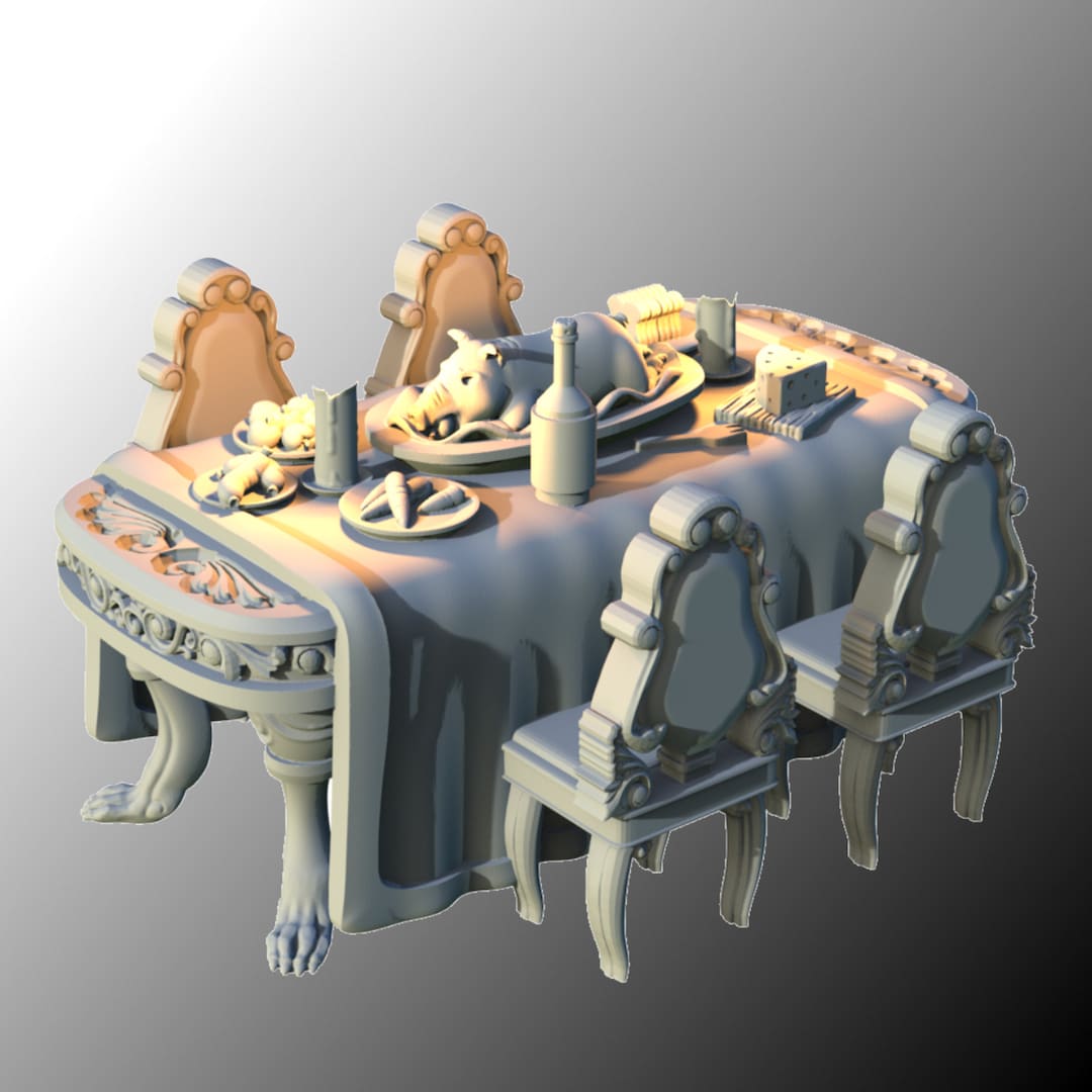 Feast Table, LED Fantasy Miniatures, Light Effect, Dnd, TTRPG, Scatter ...