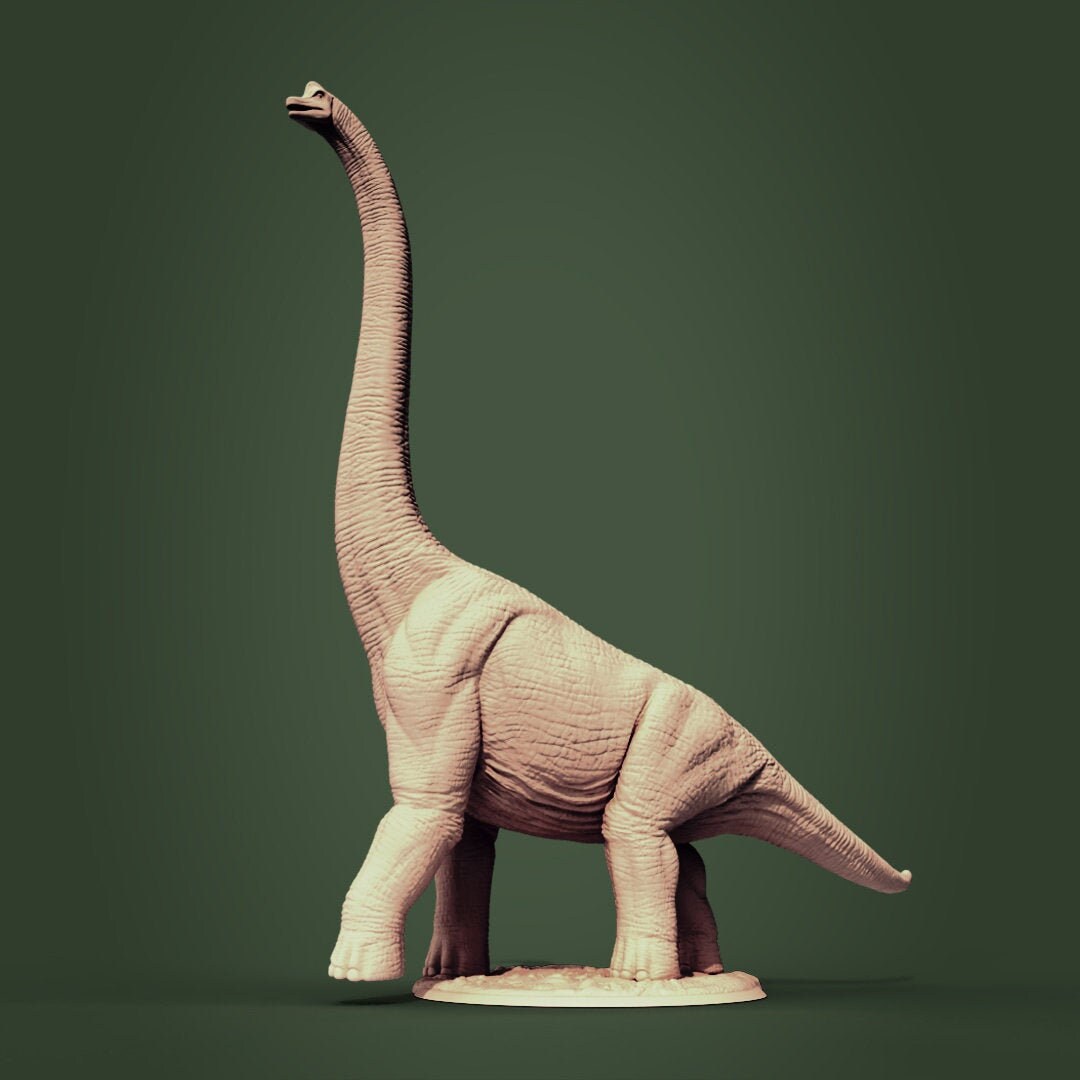 Brachiosaurus, Jurassic Tribe, Dinosaur, Dnd, Resin Miniature, 3D ...