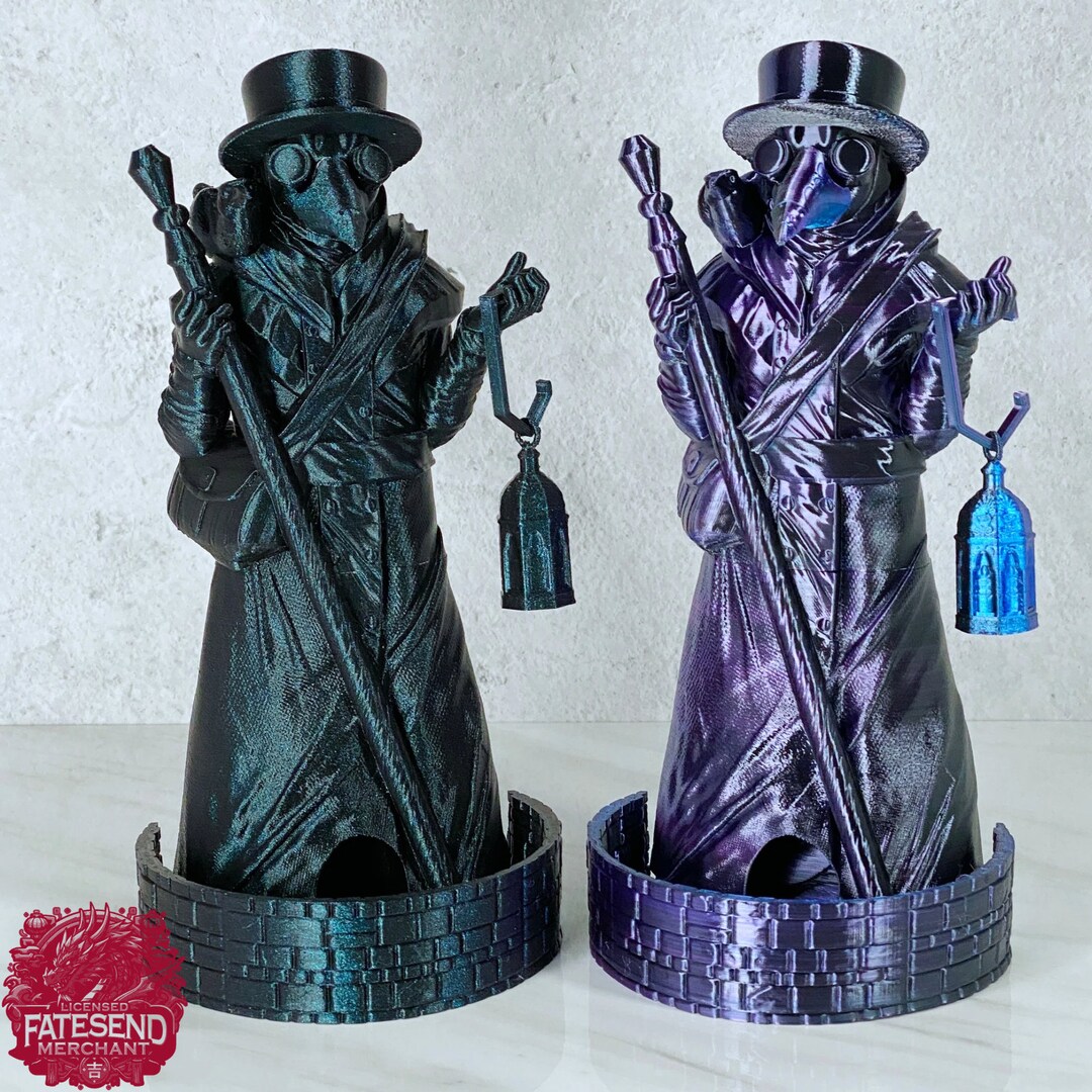 Plague Doctor Dice Tower, Fantasy Dice Rolling Tower, Fates End, 3D ...