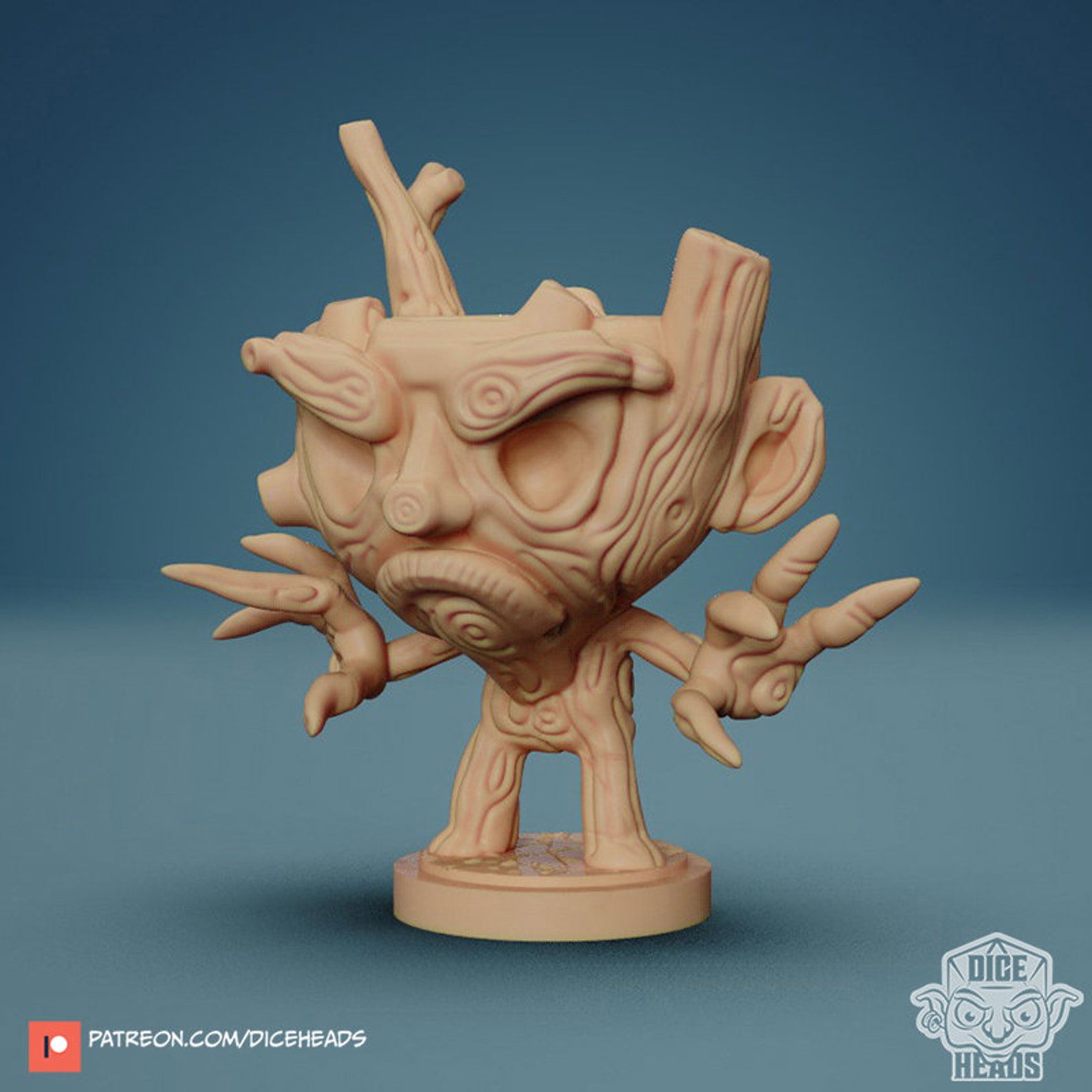 Ent Chibi Miniatures, Dice Heads, TTRPG Mini, Dnd, Pathfinder, Resin ...