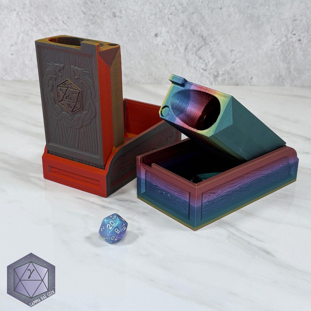 Folding Travel Dice Box, Dungeons Dragons Dnd TTRPG - Etsy