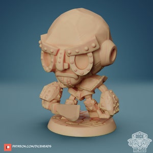 Golem Chibi Miniature, Clay Golem, Flesh Golem, Iron Golem, Stone, Dice ...